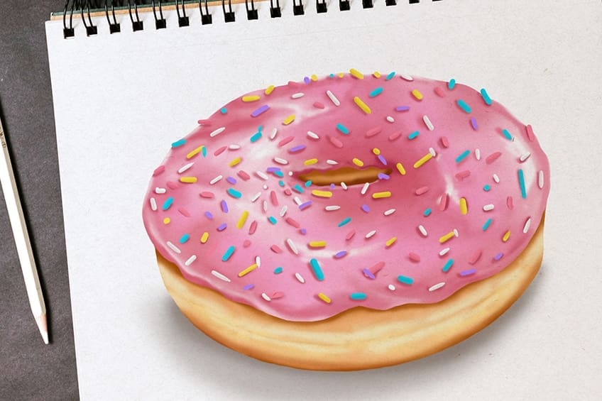 Comment dessiner un beignet - Un tutoriel pour créer une illustration ...