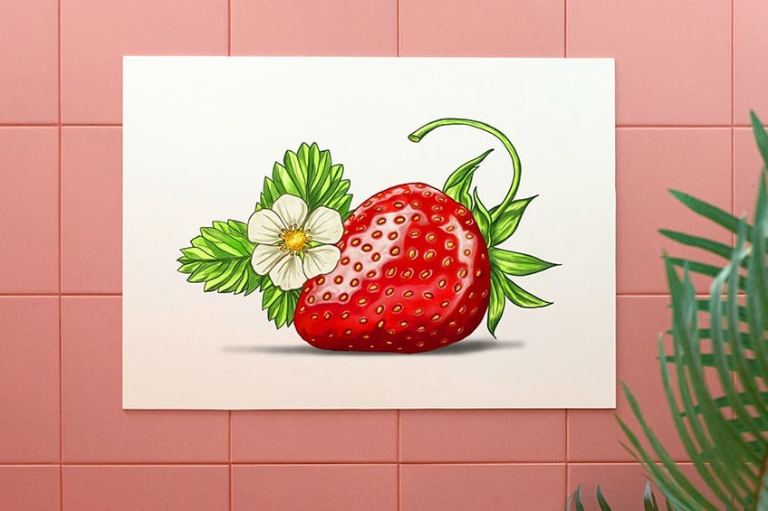 Comment dessiner une fraise - Un tutoriel amusant de dessin de fraise ...