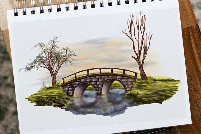 Comment dessiner un pont - Un tutoriel de dessin de pont facile à suivre | Peintre-Analyse.com