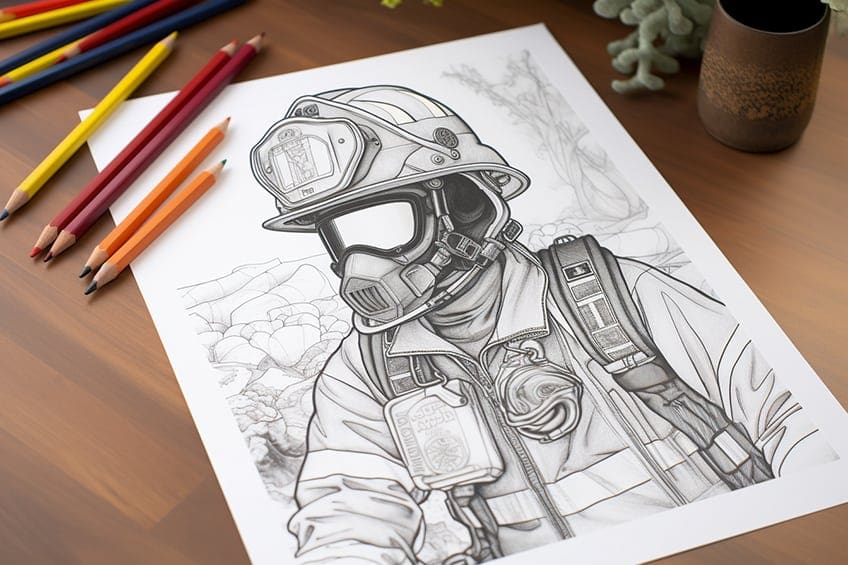 Pages à colorier des pompiers – Feuilles imprimables du service des ...